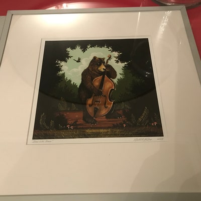 Elizabeth Foster Artist Print the Bear & the Bass - Etsy