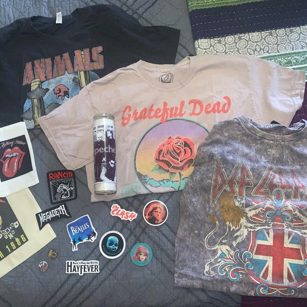 Classic Rock Vintage Band Tshirt Mystery Box, Rock Tshirt, Band Tee ...