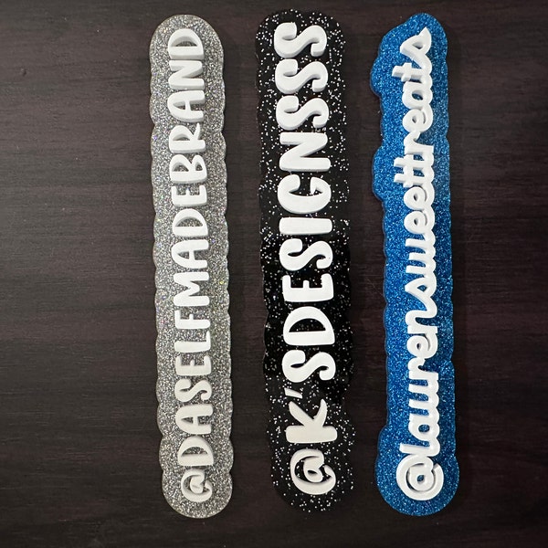 Acrylic Watermark Sign, Photography Watermark, Business Social Signs ...