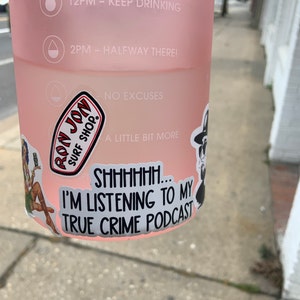 Shhh Crime Podcast Stickers, True Crime Podcasts Stickers, Funny ...