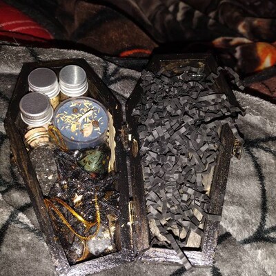 Protection Altar Kit Coffin Box Beginner Baby Witch Kit Witchcraft ...