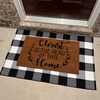Doormat Christ is the Head of This Home Religious Doormat Christian ...