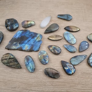 Natural LABRADORITE SLAB, Polished Labradorite Slice, Wholesale Raw ...