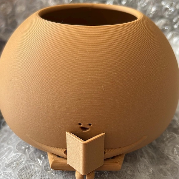 Reading Pot | Book Pot | Cute Plant Pot | Plant Pot | Sitting Planter ...