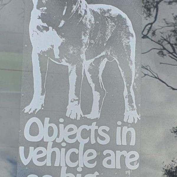 Cane Corso on Board - Car Window Sticker - Beware of the Dog Italian ...