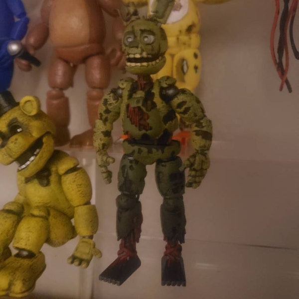 FNAF WAVE 5 | Springtrap Custom Retro Action Figure - Etsy