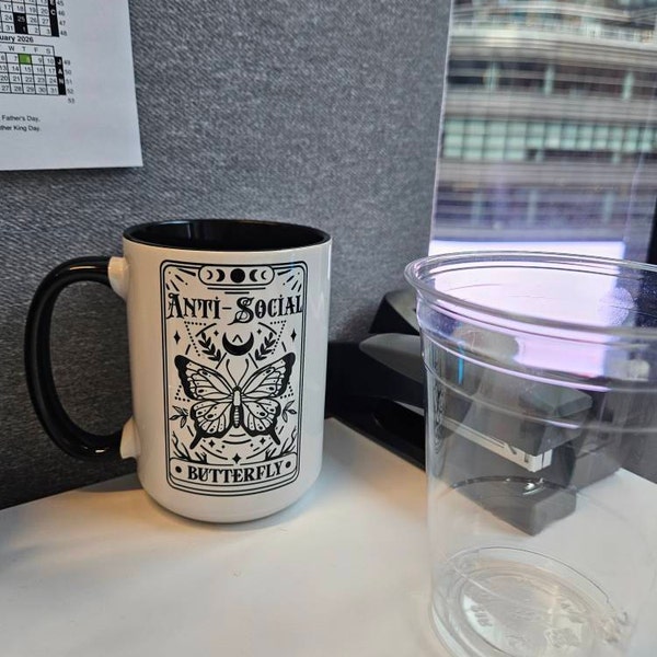 TAROT BOOK MUG Halloween Book Merch Coffee Cup for Book Lover Skull Mug ...