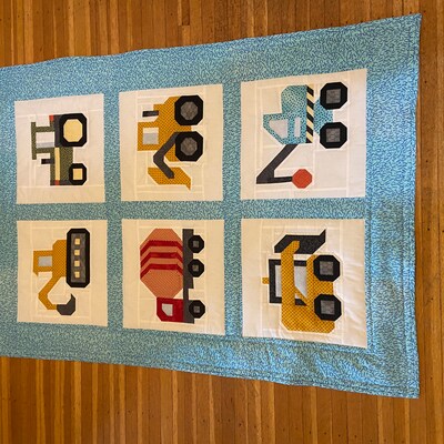 PDF Quilt Block Pattern Skid Steer Vehicle Quilt - Etsy