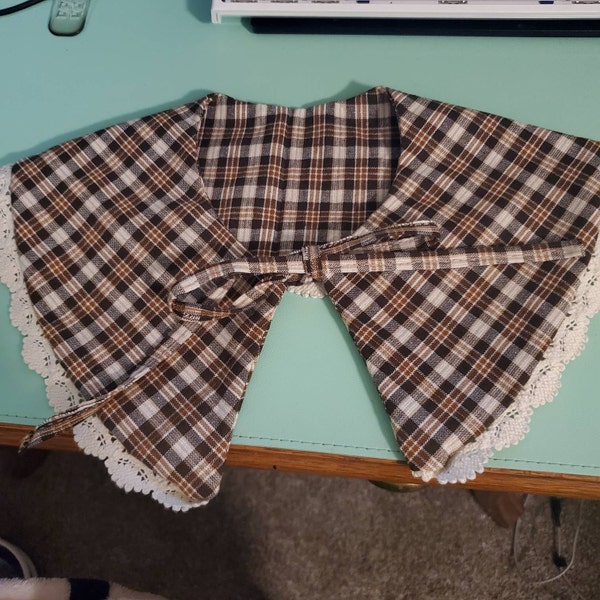 Two Designs of Oversized Collar, Fake Big Vintage Collar Sewing Pattern ...