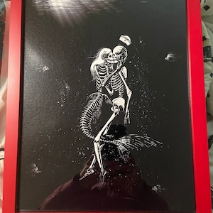 Siren. Art Print. Skeleton Dark Mermaid Skull Art Surreal | Etsy