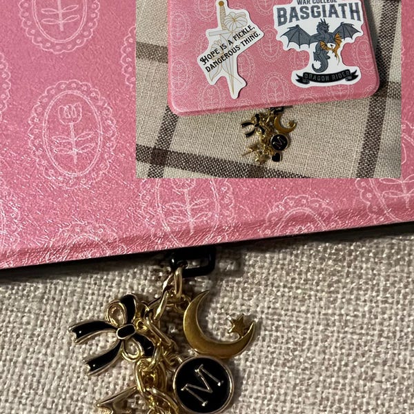 Cherry Charmed Bookmark | Cherry Bookmark | Charmed Bookmark | Bookish ...