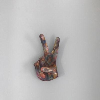 Metal Art, COPPER PEACE SIGN Wall Art: Copper Wall Art Metal Sculpture ...
