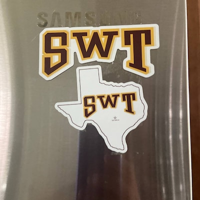 Southwest Texas State University Four Sticker Pack-swt - Etsy
