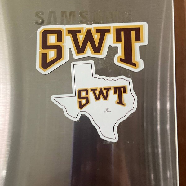 Southwest Texas State University--clear Letter Logo (SWT) Decal - Etsy
