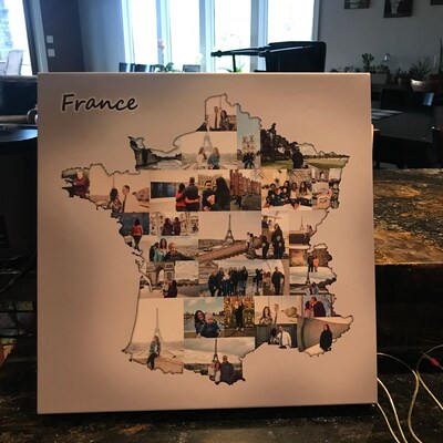 Country Shaped Photo Collage Country Map Place or Any Shape Collage ...