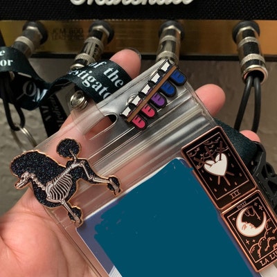 La Luna Enamel Pin, Tarot Card Enamel Pin, the Moon Pin, Celestial Pin ...