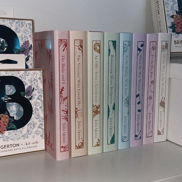 Printable BRIDGERTON Dust Jackets Set, for Mass Market Paperback ...