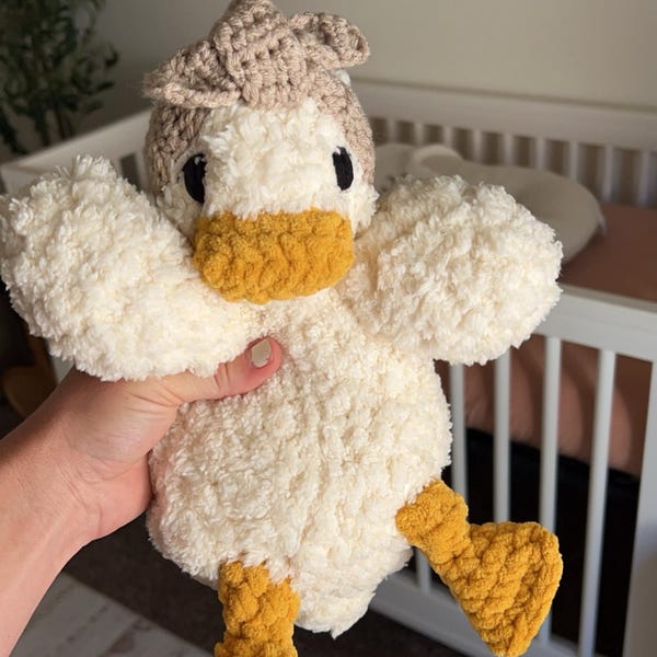 Baby Della Duck | Crochet Duck | Crochet Snuggler | Duck Snuggler ...