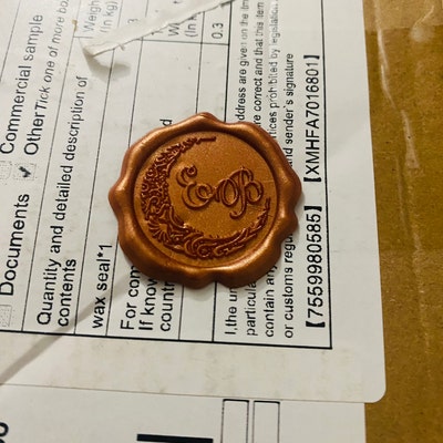 Custom Logo Wax Seal Stickers, Any Logo Can Customized, Self Adhesive ...