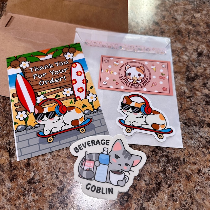 Beverage Goblin Sticker – Kittie Treats Shop
