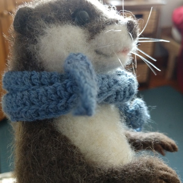 Felted Otter, Needle Felted Animal, Wool Felt Otter, Needle Felted ...