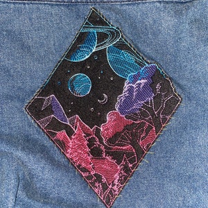 Lunar Moth in Fall Foliage Diamond With Border AND Coordinating ...