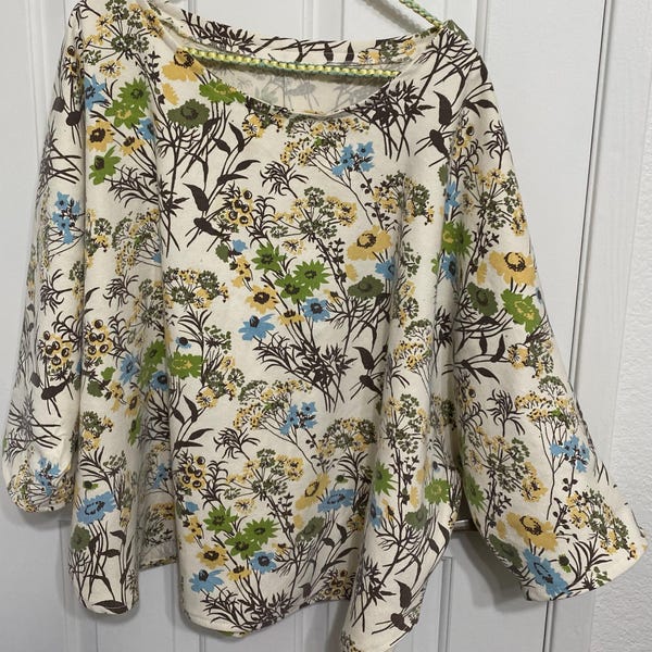 Oversized Women Shirt Sewing Pattern, Instant PDF Download - Sizes XS ...