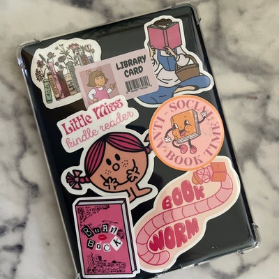 Little Miss Kindle Reader Sticker, Kindle Lover, Kindle Stickers ...