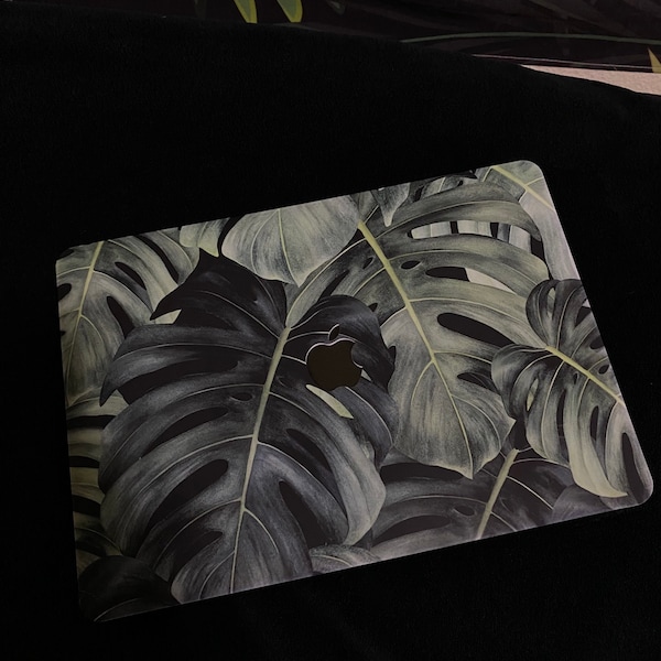 Tropical Palm Leaf MacBook Case Cover + Keyboard Skin - Etsy