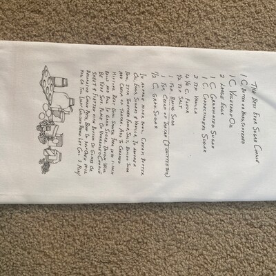 Custom Tea Towels/family Recipe Kitchen Towels/handwriting Recipe ...