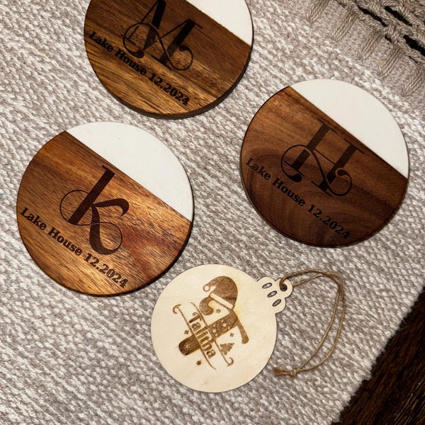 Personalized Wooden Keychains - Custom Engraved Wooden Keychain Gift ...