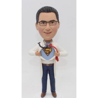 Custom Doctor Bobblehead, Personalized Male Doctor Statues ...