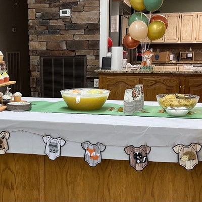 Woodland Animal Baby Shower Decorations, Woodland Baby Shower ...
