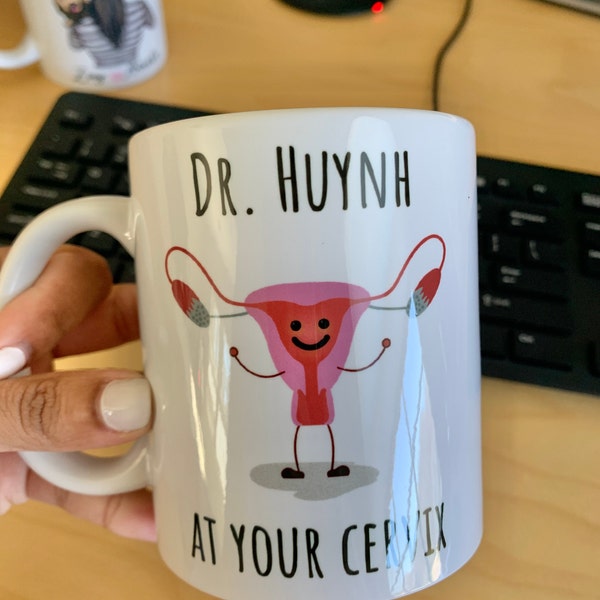 Funny Obgyn Mug Personalized Obgyn Coffee Cup Dr Custom Name At Your