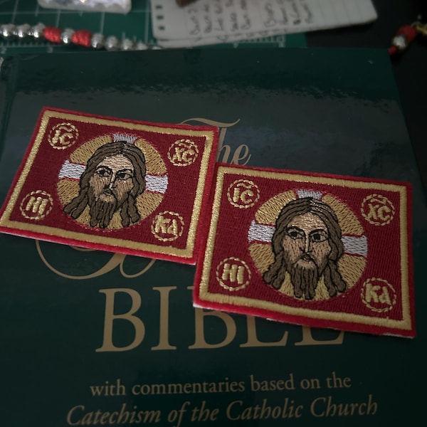 2.5 Inch Guardian Angel Byzantine Orthodox Christian Embroidered Pocket ...