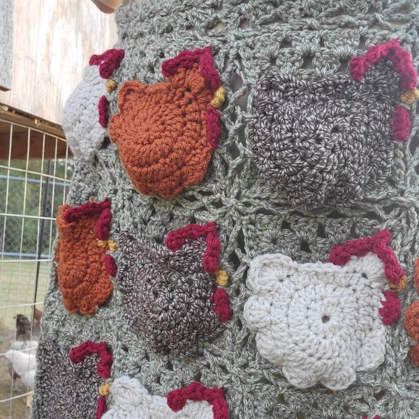 Nesting Hens Egg Gathering Apron, Crochet Pattern, No Sew, Egg Apron ...