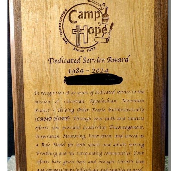 Personalized Plaque for Retirement | Laser Engraved Genuine Red Alder ...