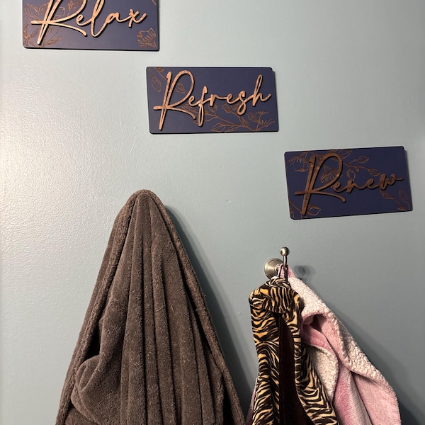 3D Restroom Sign With Pets Restroom Sign for Veterinarian Office Gift ...