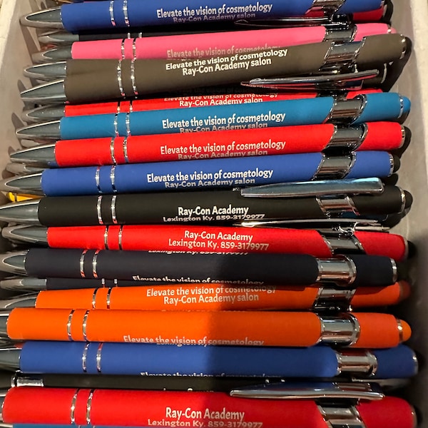Custom Ballpoint Pens, Personalized Business Pens Bulk Custom Text Order, Marketing Material ...
