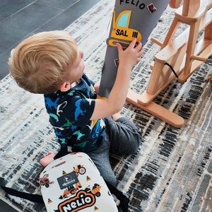 Kids Backpack Personalized, Cotton Helicopter Backpack for Toddlers and ...