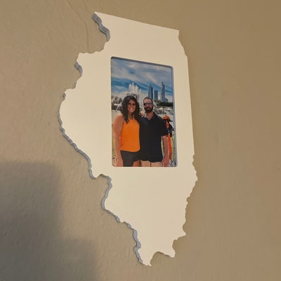 State Shaped 4x6 Picture Frame - Etsy