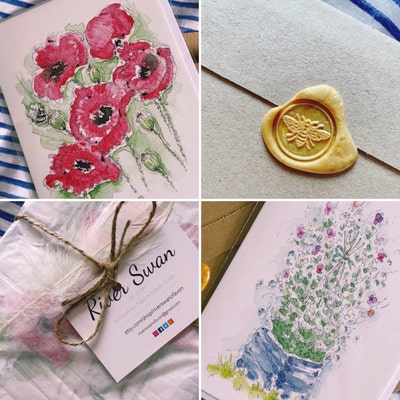 Christmas Cake Card Handmade Christmas Greetings Card Christmas Artisan ...