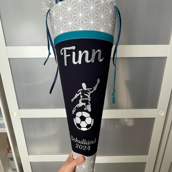 Drei Fragezeichen Schultüte, Zuckertüte 70cm Stoff, Name inklusive ...