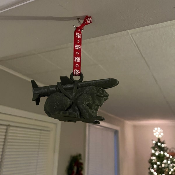 Missile Toad Mistletoe Christmas Ornament 3D Print - Etsy