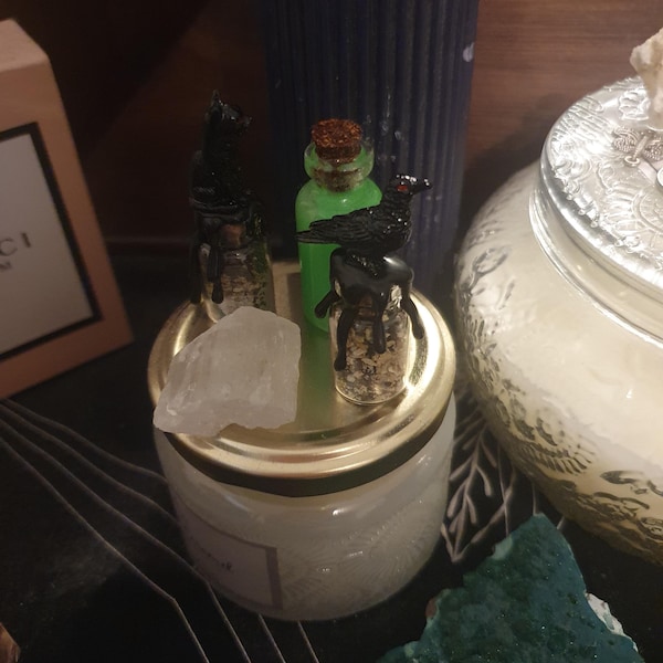 Spell Jar Mini Sweet Dreams Witch Bottle Wicca Altar Talisman Charm ...