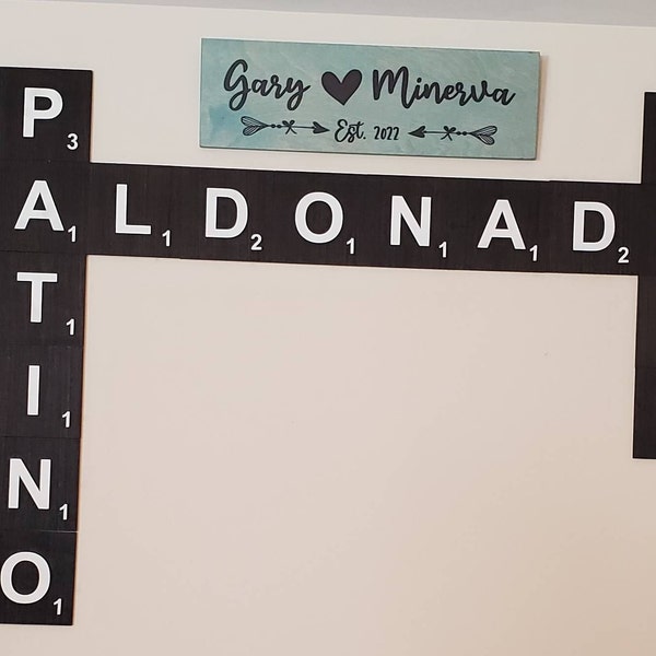 Romantic Couple Name EST Sign With Heart Arrows Personalized Custom ...