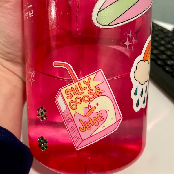 Silly Goose Juice Meme Sticker, Funny Sticker, Funny Meme Decal for ...