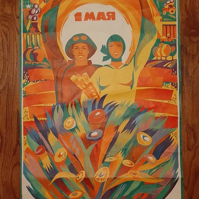 Original Vintage Poster, Anti-alcohol Poster, Soviet Russian Poster - Etsy