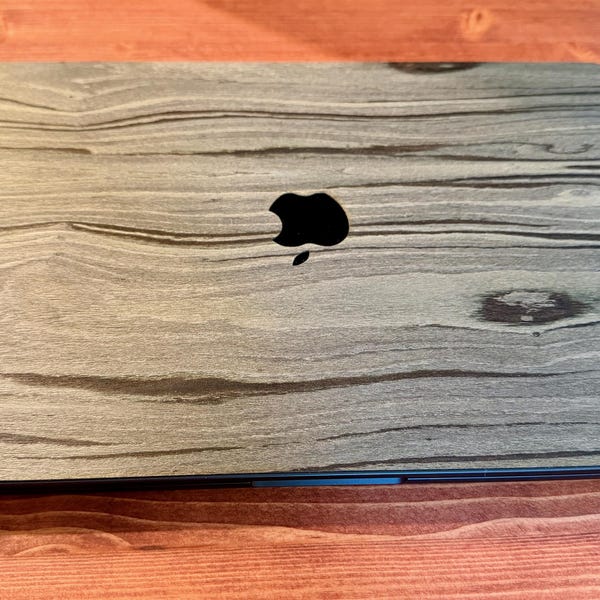 Decal Wood Real Wood Natural Oak Wood MacBook Pro 13 Case MacBook Air ...