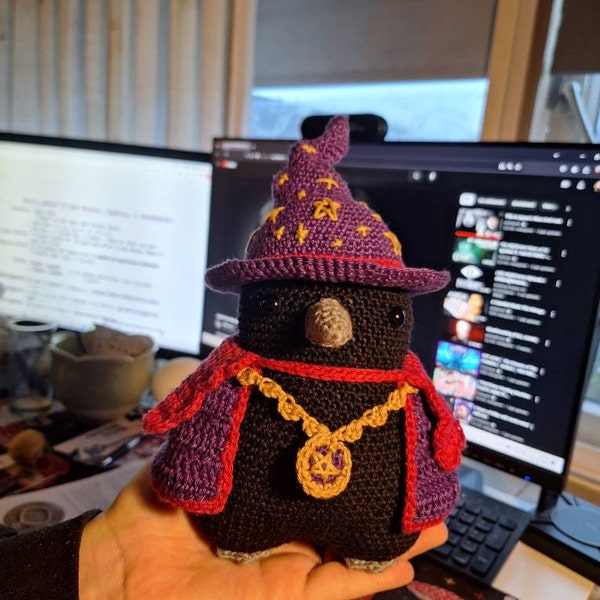 Wizard Crow, Witch Owl, Crochet PDF Pattern Bundle, Raven, Bird ...
